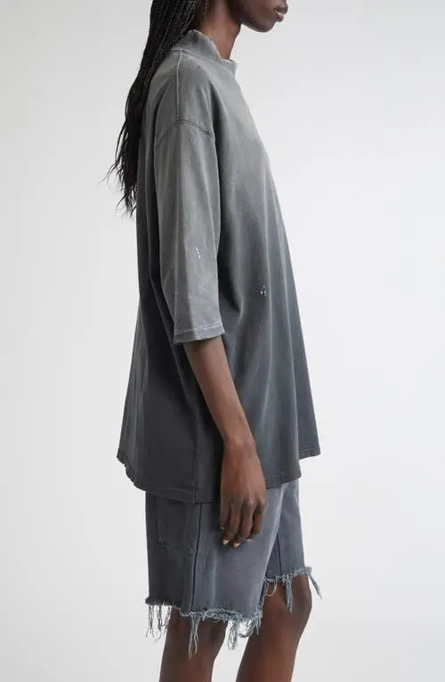 Maison Margiela Graffiti Logo T-Shirt - Washed Black | Editorialist